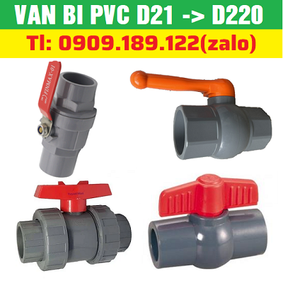 Van Bi Nhựa uPVC D21-D220 Giá Rẻ Nhất