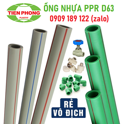 Ống PPR D63 Tiền Phong - Giá Rẻ Vô Địch - Kho Sài Gòn